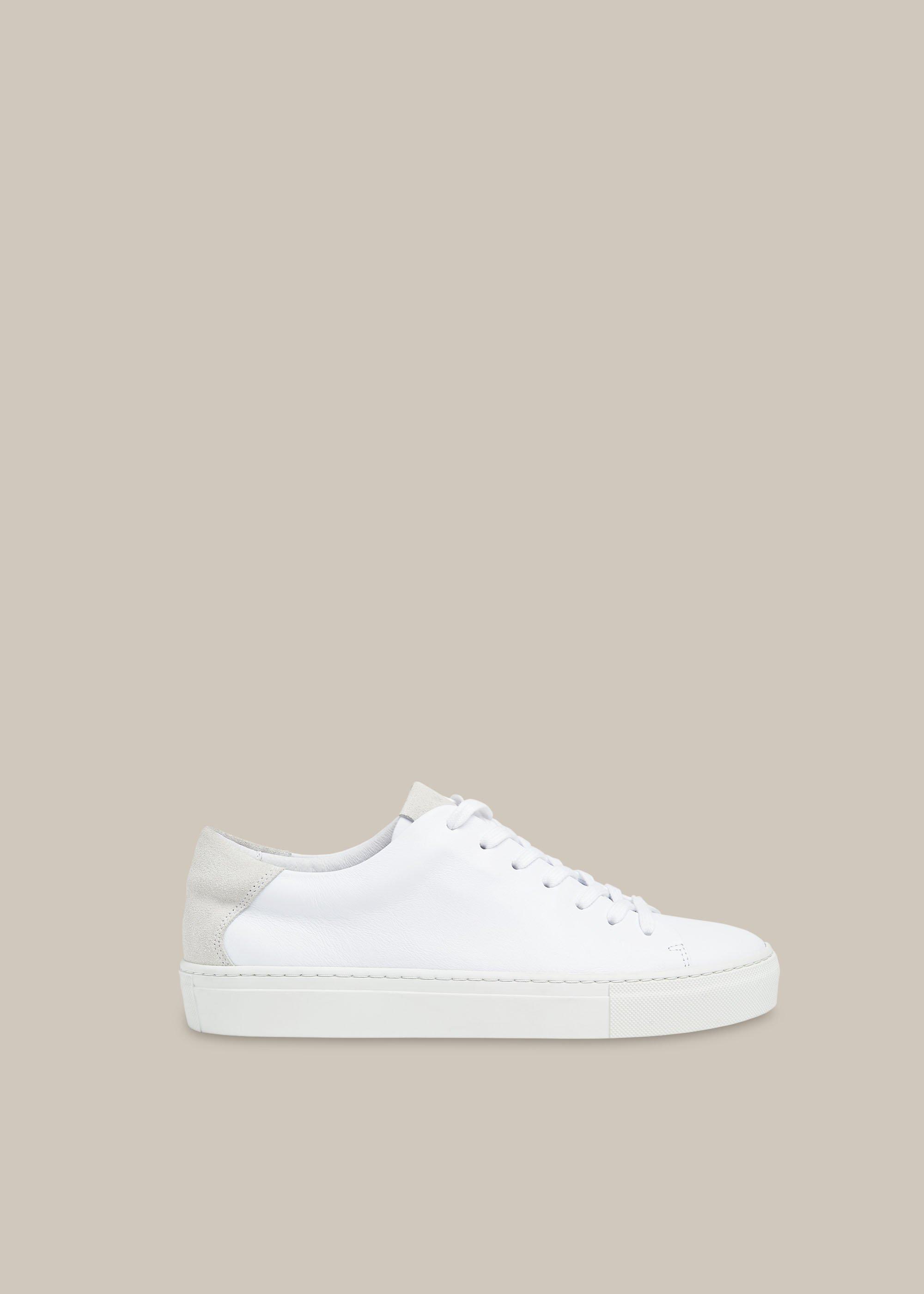 White Raife Minimal Trainer | WHISTLES | Whistles UK